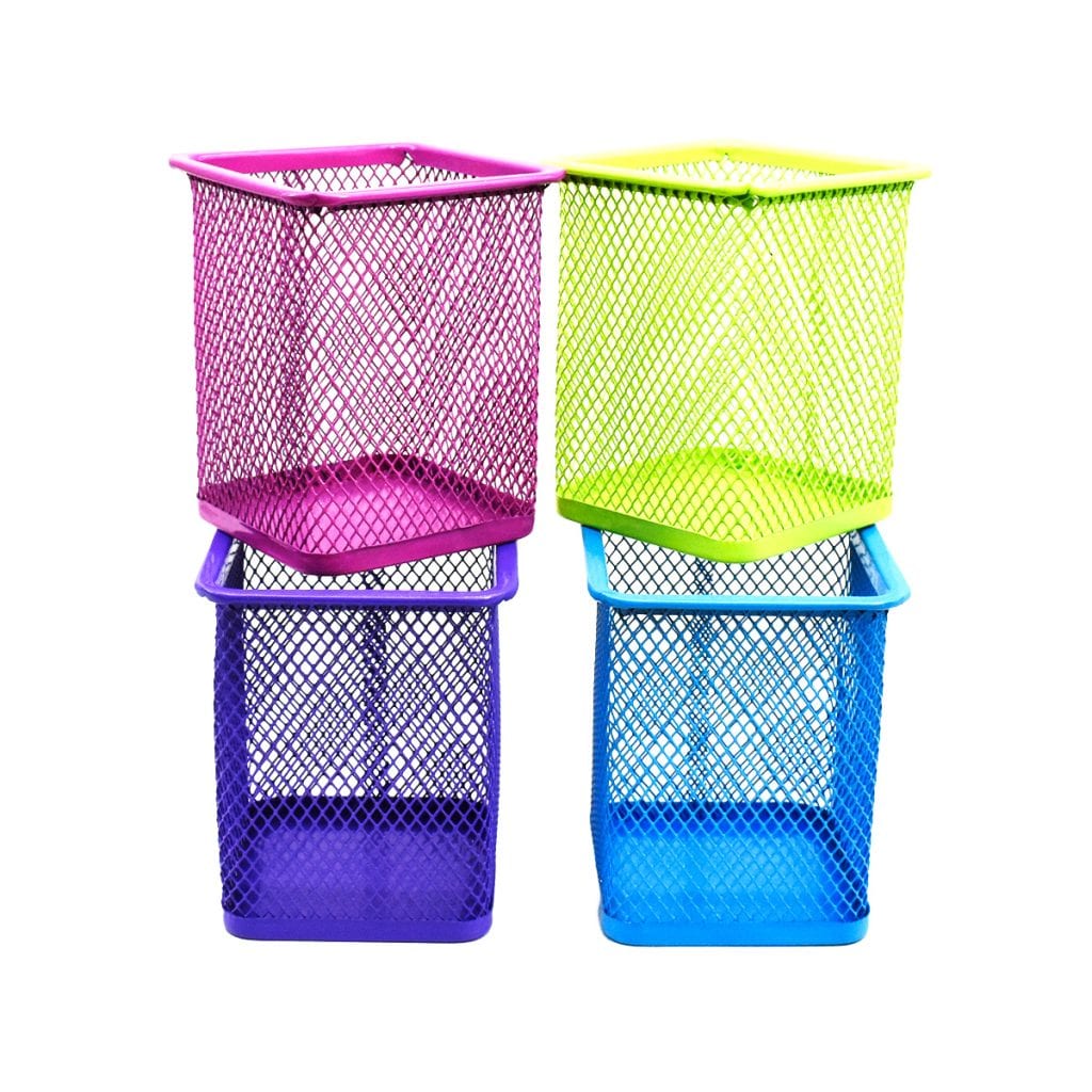 PORTA LAPIZ METALICO COLOR SURTIDO 8X8CM LH-3904 – Uruimporta