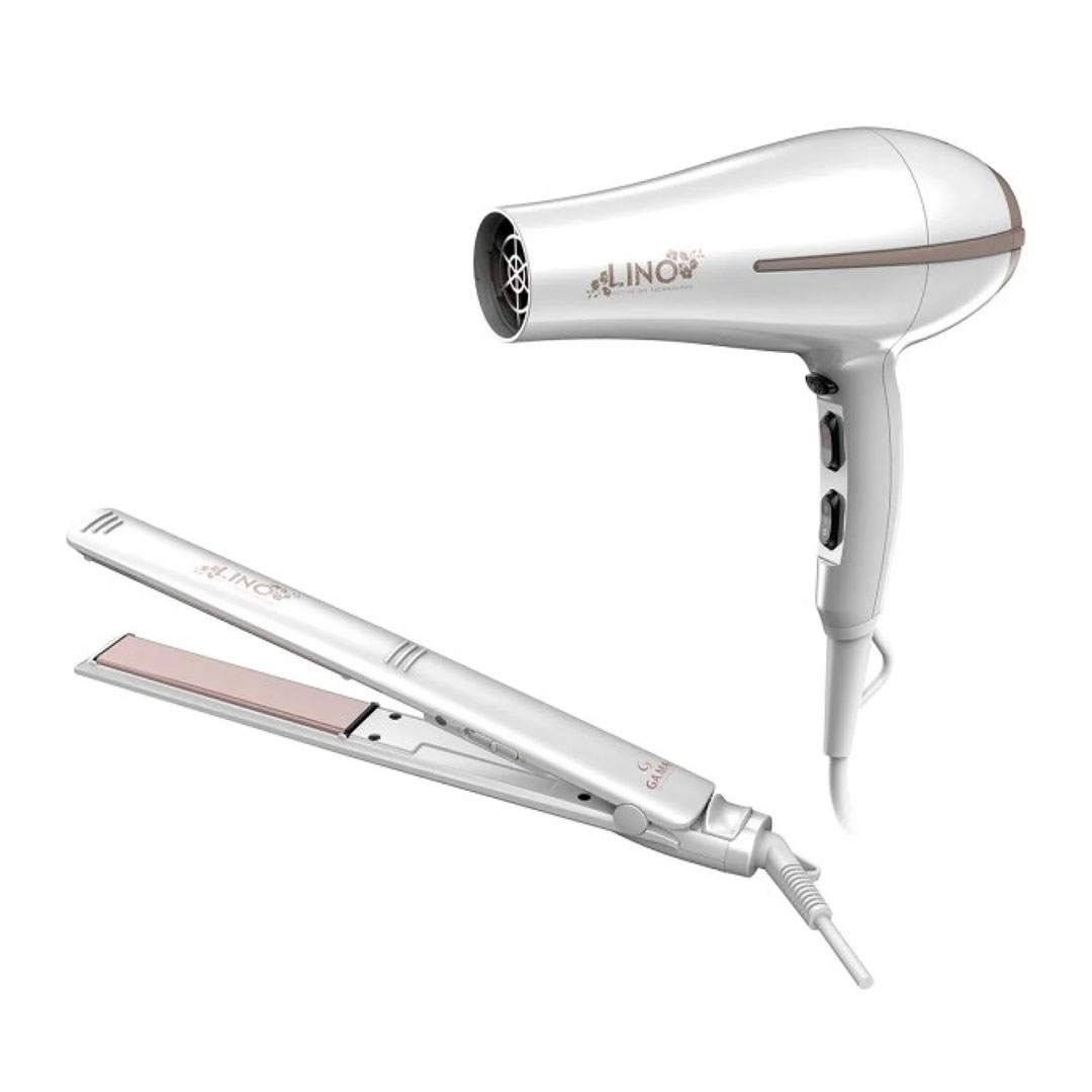 SET GAMA PLANCHA ELEGANCE ST+ SECADOR BORA LINO – Uruimporta