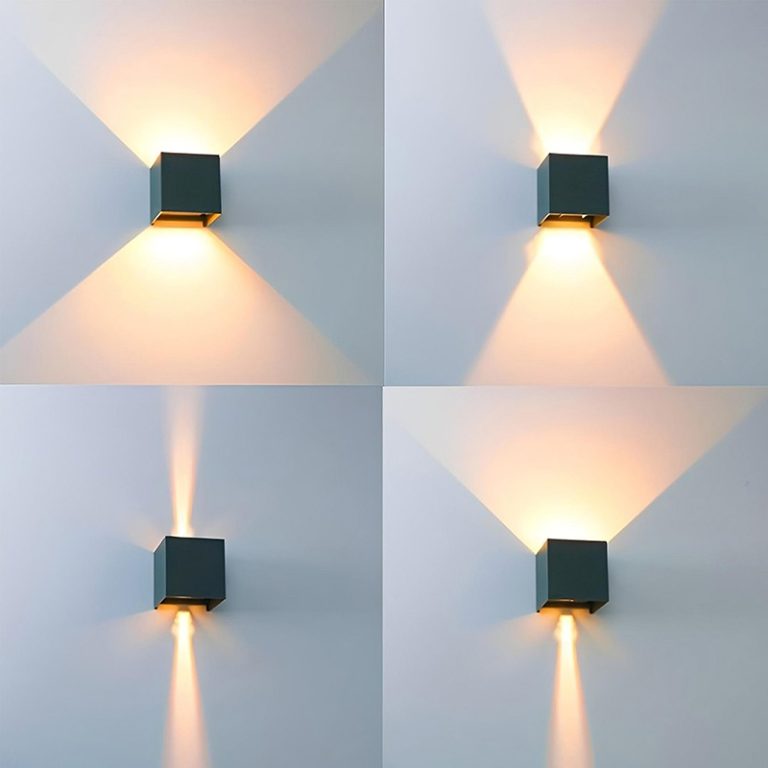 APLIQUE LUZ LED DOBLE P/PARED CUADRADO LH-3851 – Uruimporta