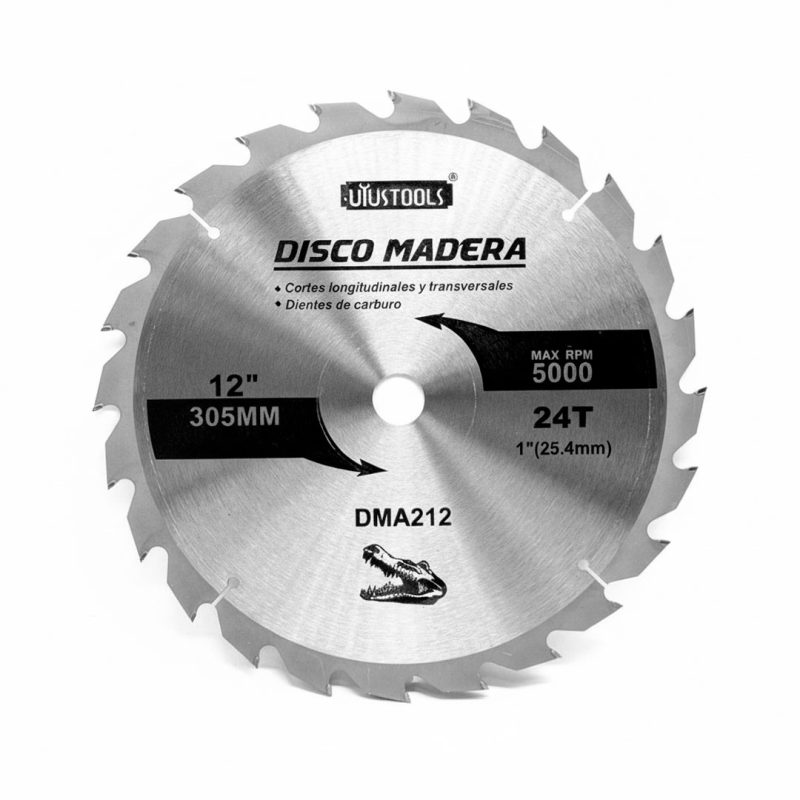 DISCO CORTE MADERA 12″ 24D UYUSTOOLS DMA212 – Uruimporta